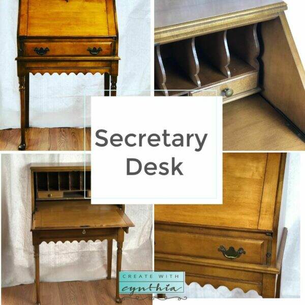 Painted Secretary Desk DIY | Create With Cynthia