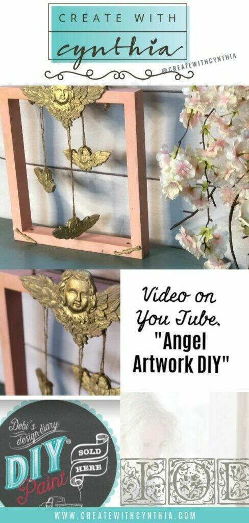 Angel Artwork with Iron Orchid Designs and DIY Paint | Create With Cynthia