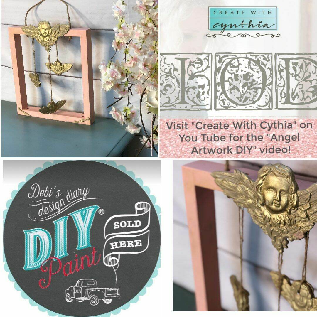 Angel Artwork with Iron Orchid Designs and DIY Paint | Create With Cynthia
