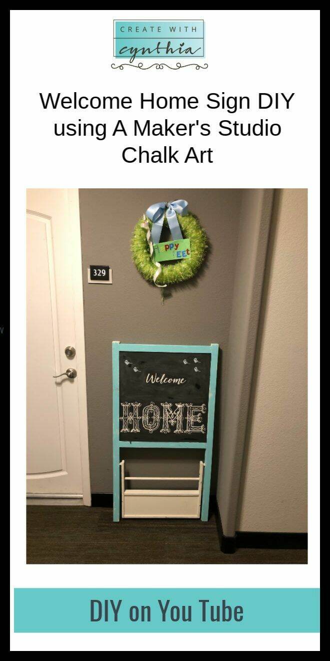 Welcome Home Sign DIY | Create With Cynthia