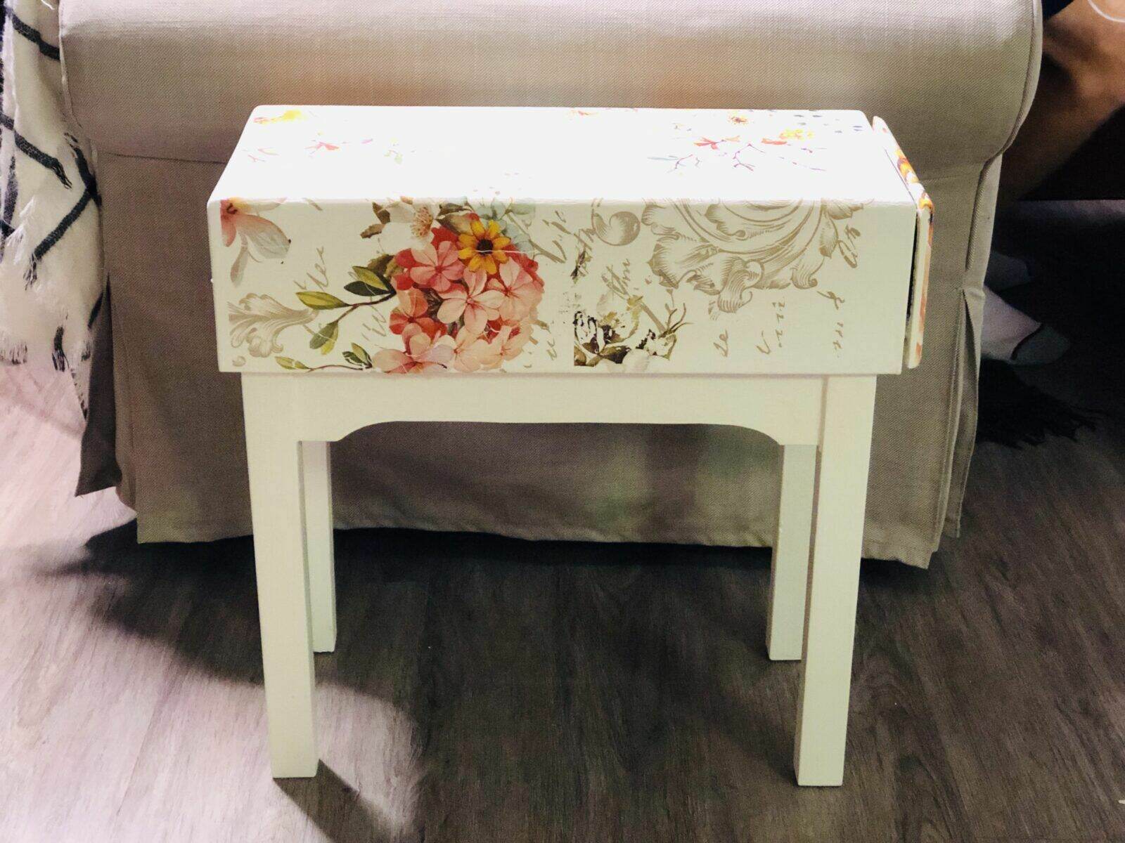 End Table Furniture Makeover! | Create With Cynthia