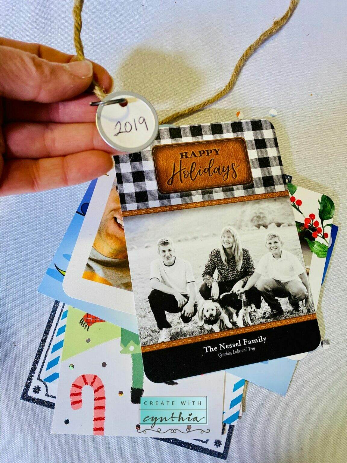 Repurposing Holiday Cards! | Create With Cynthia