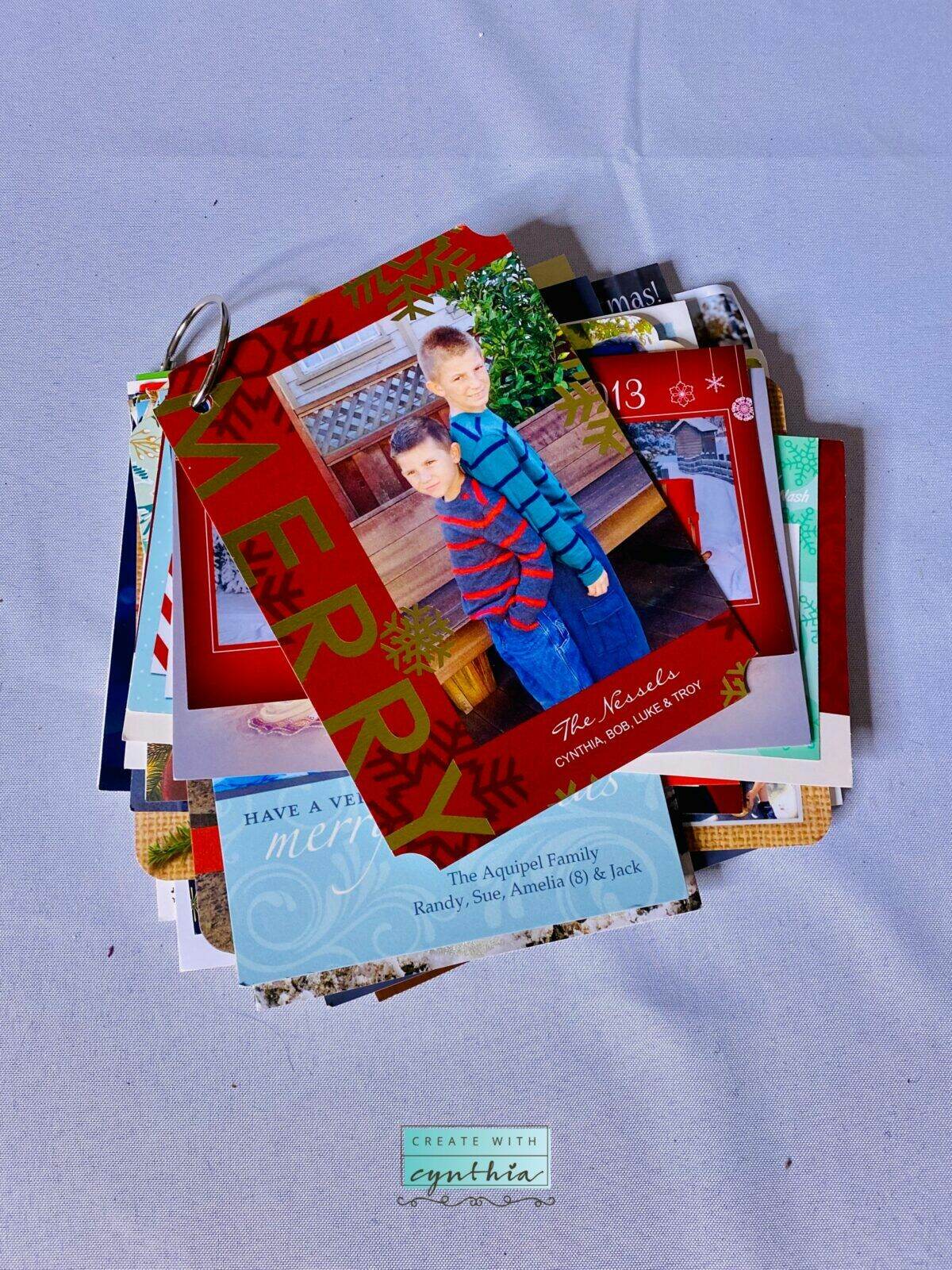 Repurposing Holiday Cards! | Create With Cynthia