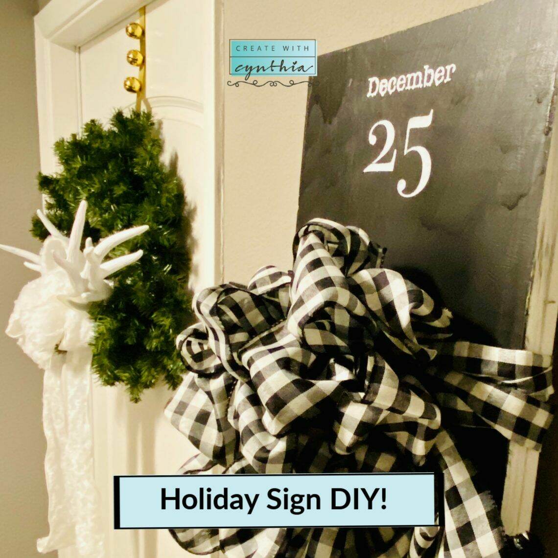 Do you Believe in Santa and a Holiday Sign DIY! | Create With Cynthia