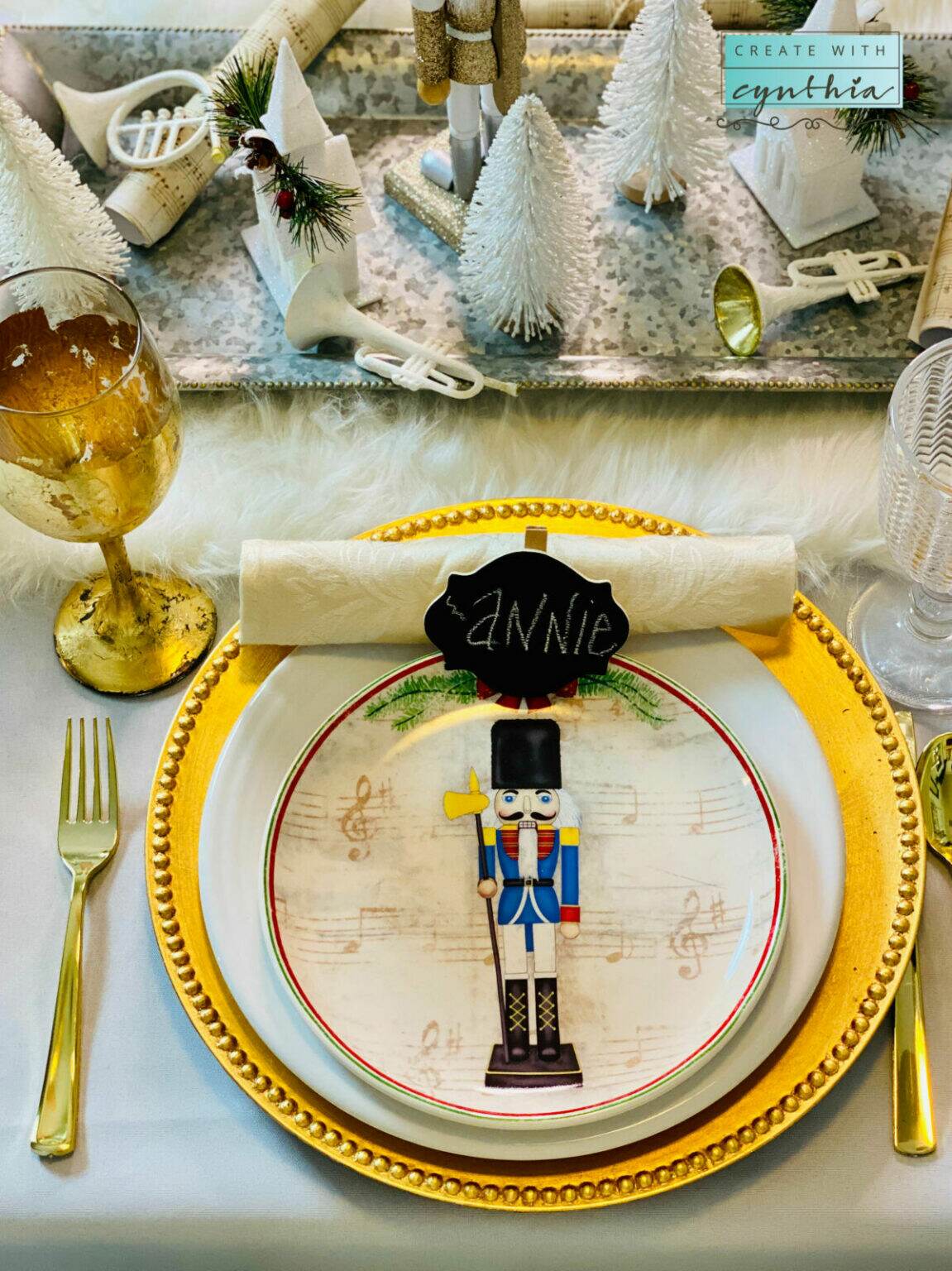 Nutcracker Christmas Table Decor! | Create With Cynthia