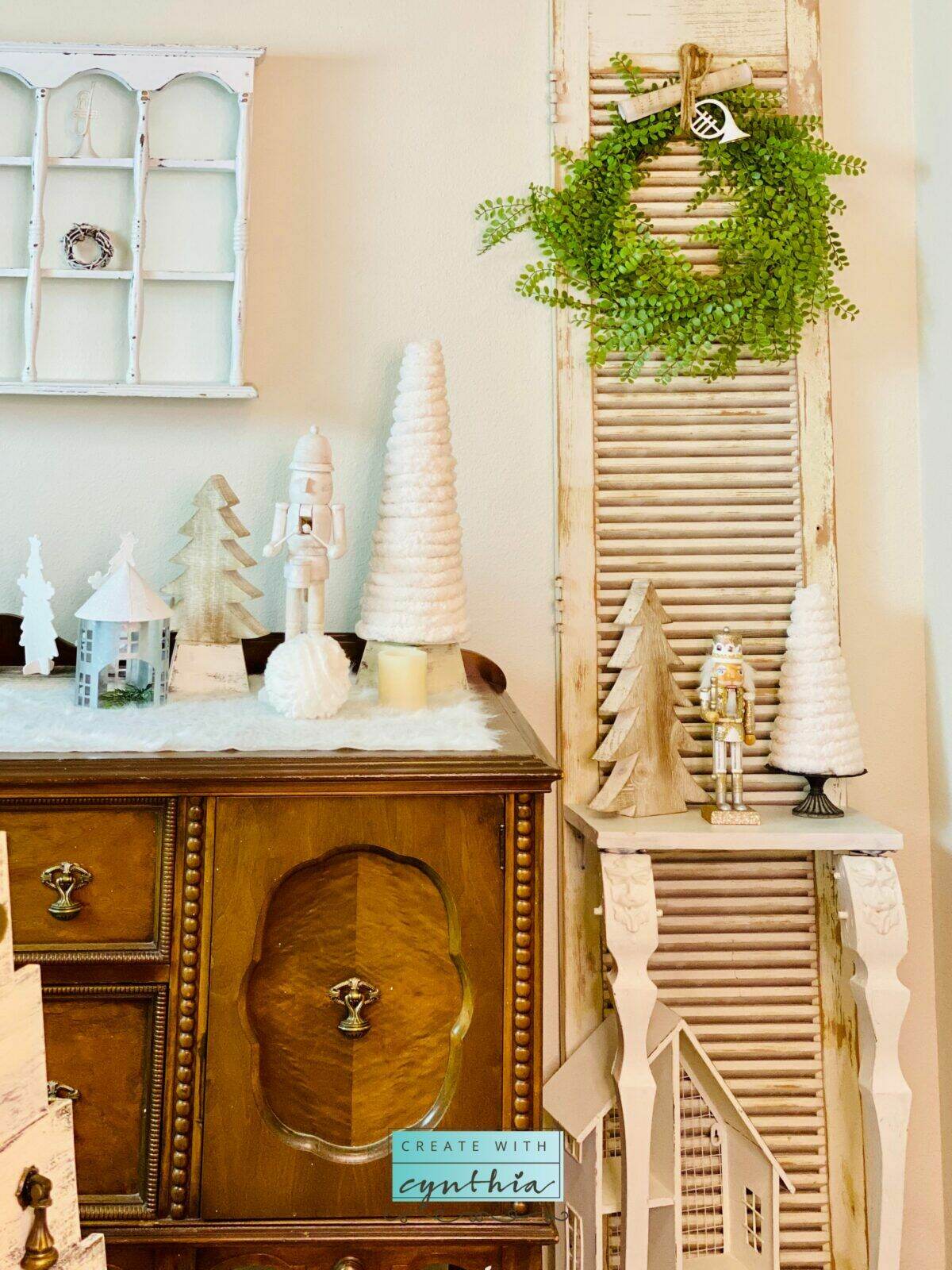 Repurposing Shutters into a Table or Shelf! | Create With Cynthia