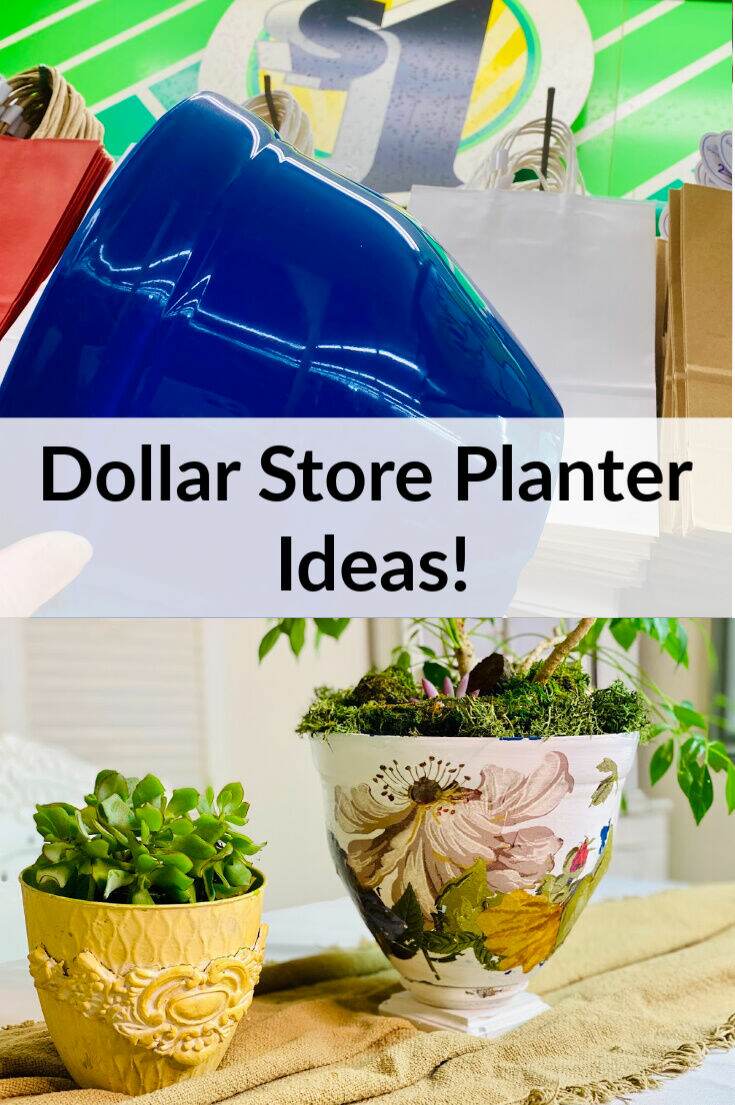 Dollar Store Planter Ideas! | Create With Cynthia