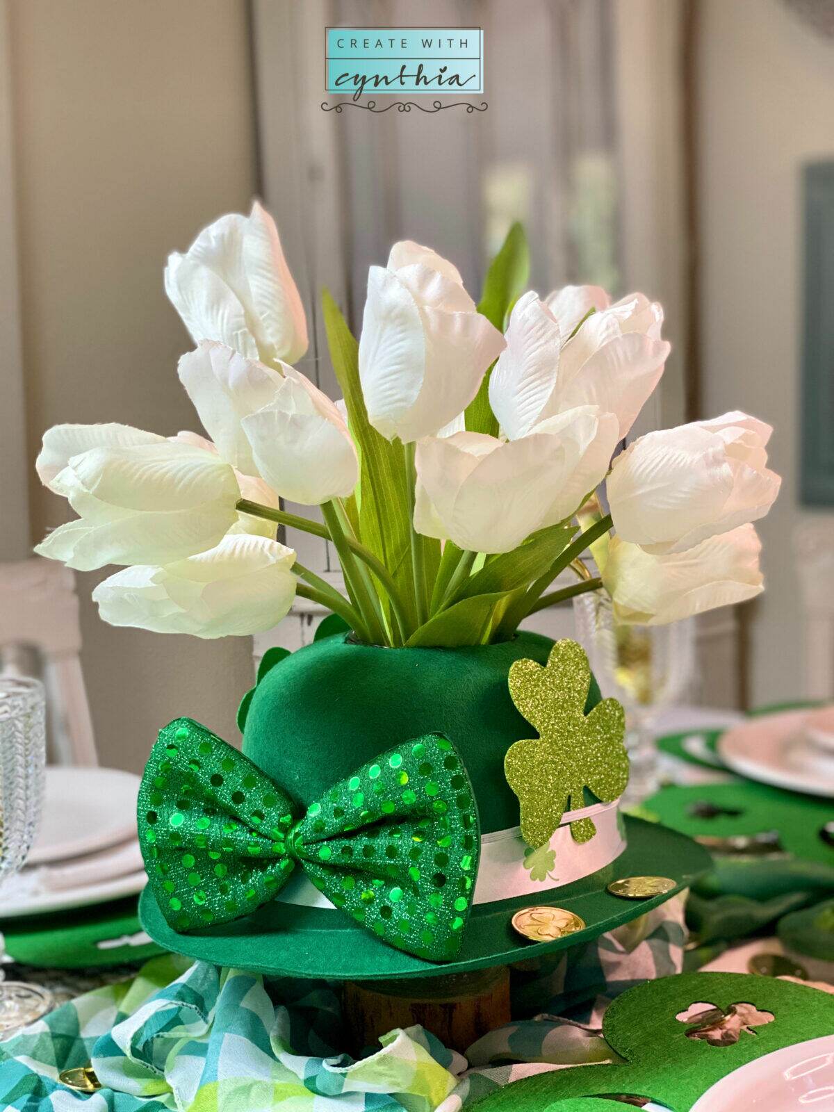 St. Patrick's Day Floral Arrangement! | Create With Cynthia