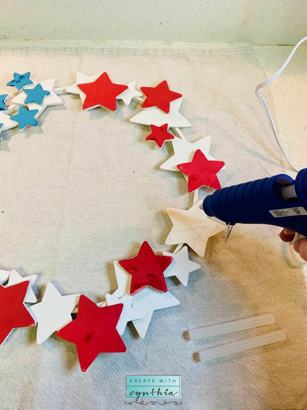 Easy to Make Patriotic Wreath! | Create With Cynthia